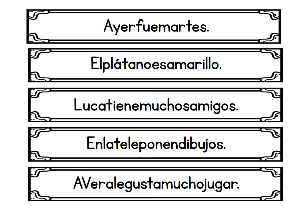 Trabajamos la segmentación de frases u oraciones -Orientacion Andujar