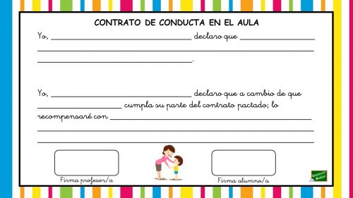 Diferentes modelos de contratos conductuales. -Orientacion Andujar