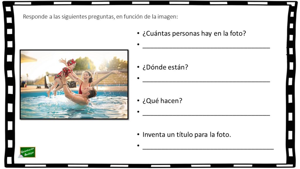 Contestamos a preguntas a partir de imágenes reales. -Orientacion Andujar