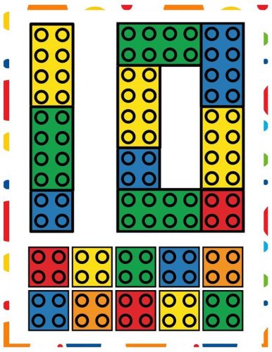 Aprendemos los números con piezas de lego -Orientacion Andujar