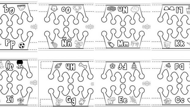 Bonitas coronas con las letras del abecedario destacada - Orientación ...