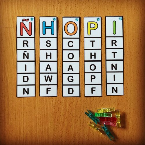 MANIPULATIVO Discriminación de las letras del alfabeto -Orientacion Andujar