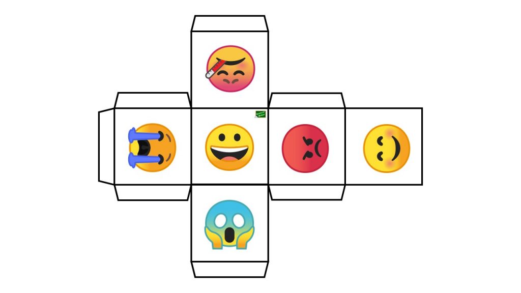Educación emocional: Divertidos dados de emociones con emojis ...