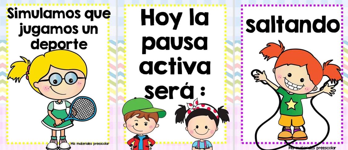 CARTELITOS para dinamizar las pausas activas en nuestras clases ...