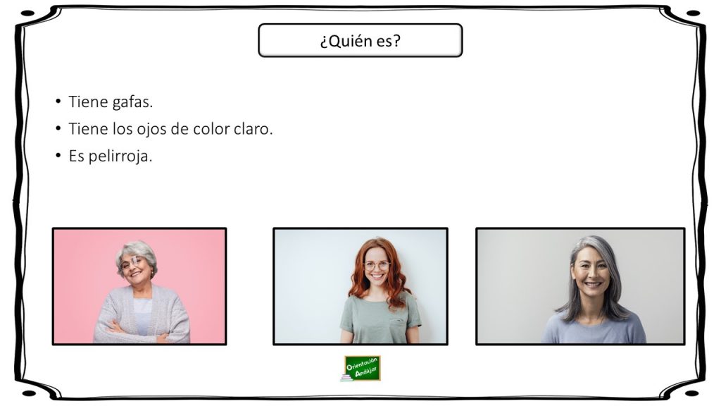 ¿Quién es? Adivina a partir de las pistas de quien se trata y señálalo ...