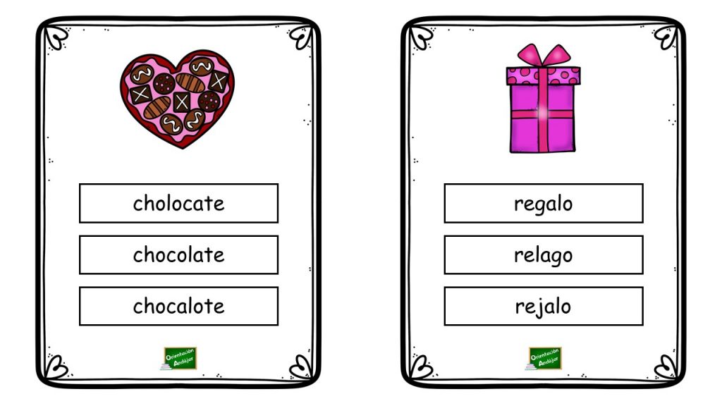 Tarjetas de reconocimiento de palabras: Especial vocabulario San ...