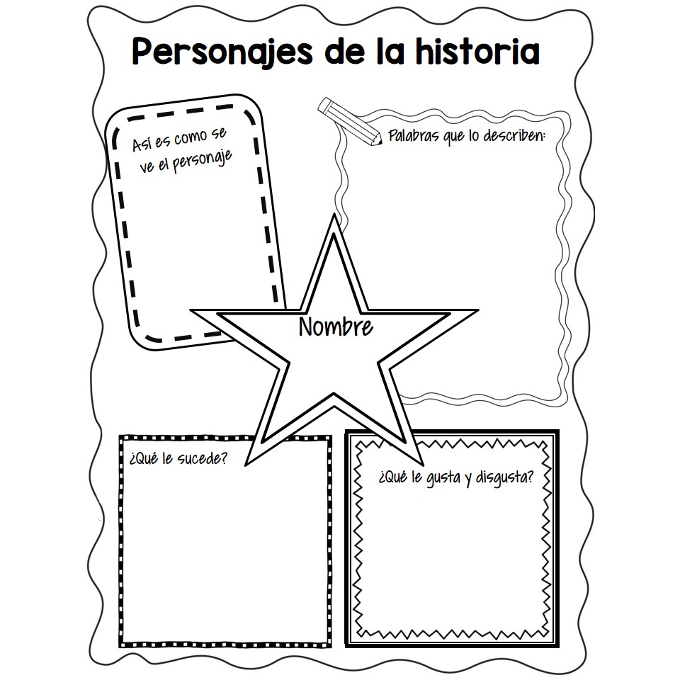 5 organizadores gráficos para trabajar libros-historias-cuentos ...