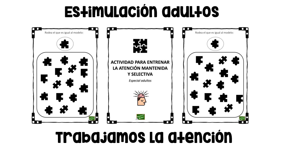 ADULTOS ACTIVIDAD PARA ENTRENAR LA ATENCIÓN MANTENIDA Y SELECTIVA ...