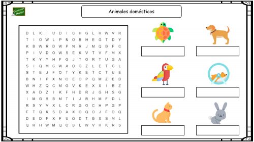 Bonitas sopas de letras de animales -Orientacion Andujar