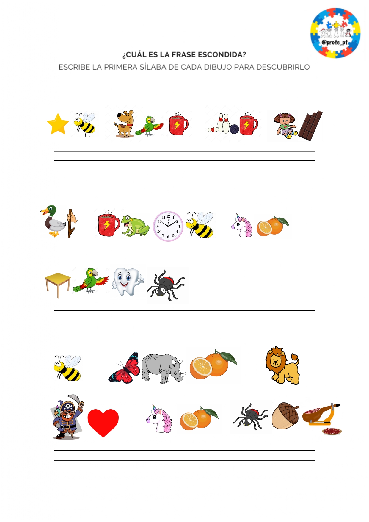 Completo cuaderno de actividades para trabajar la conciencia fonológica ...