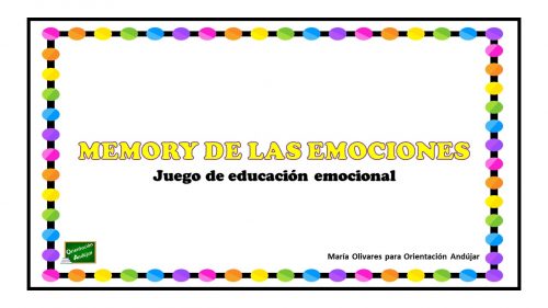 Juego de educación emocional: Memory de emociones -Orientacion Andujar