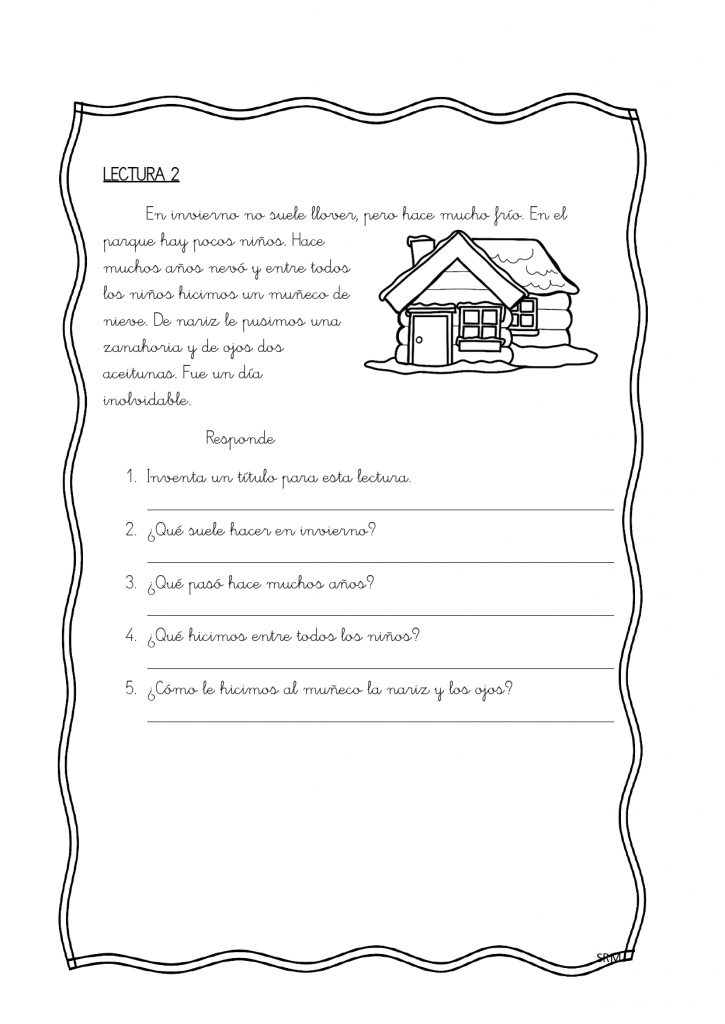 5 Cuentitos de comprensión lectora LAS ESTACIONES -Orientacion Andujar