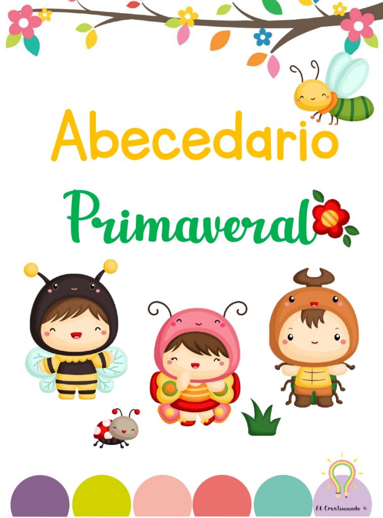 ABC primaveral precioso en tarjetas A5 -Orientacion Andujar