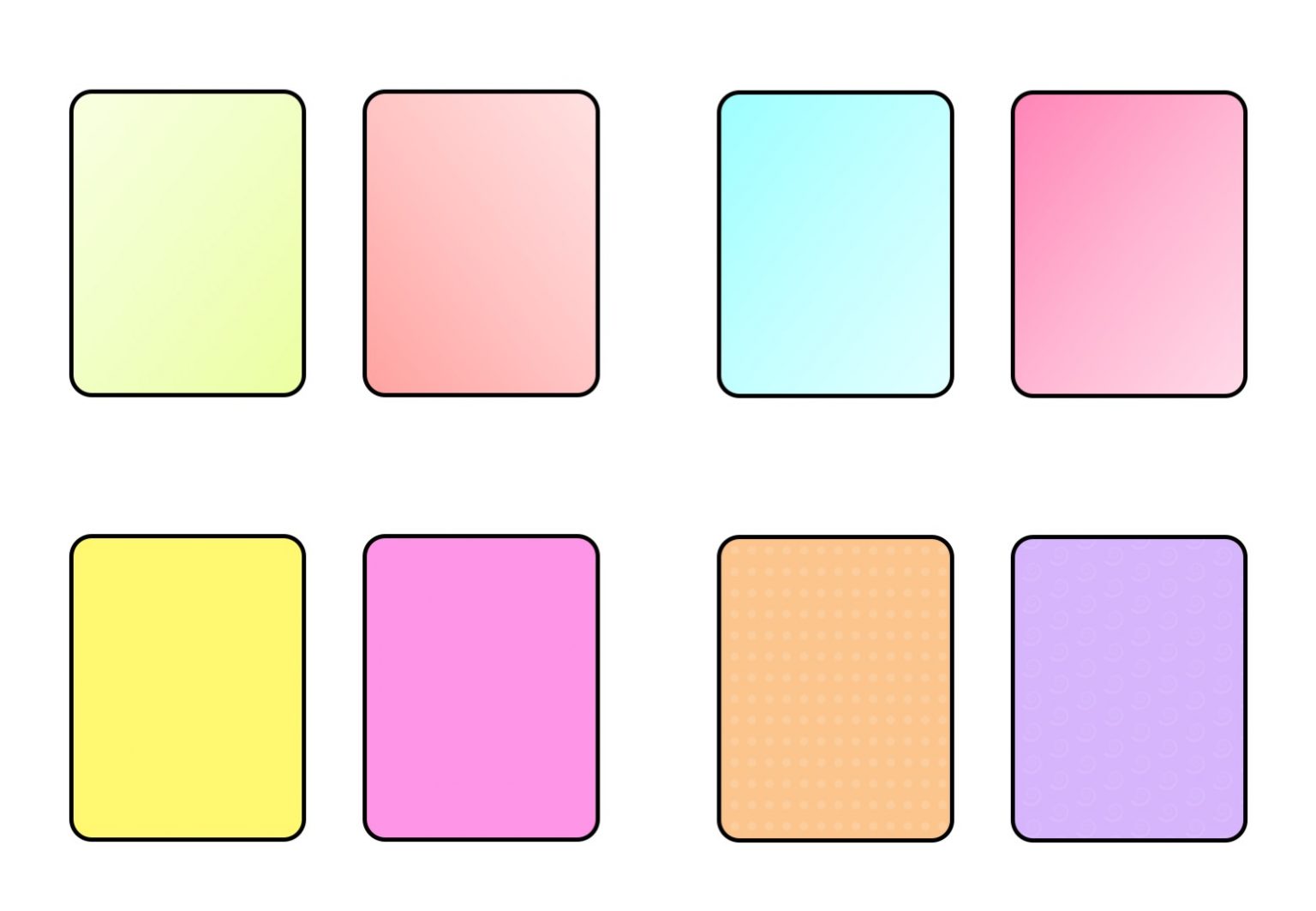 TARJETAS RECTANGULARES EDITABLES para hacer tus propios materiales ...