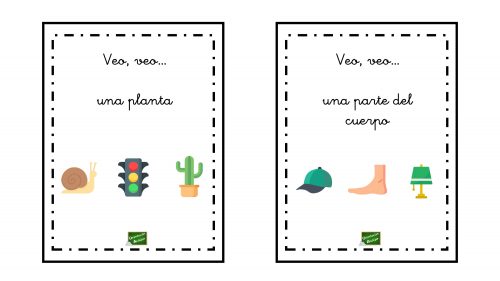 Estimulación visual tarjetas veo veo -Orientacion Andujar