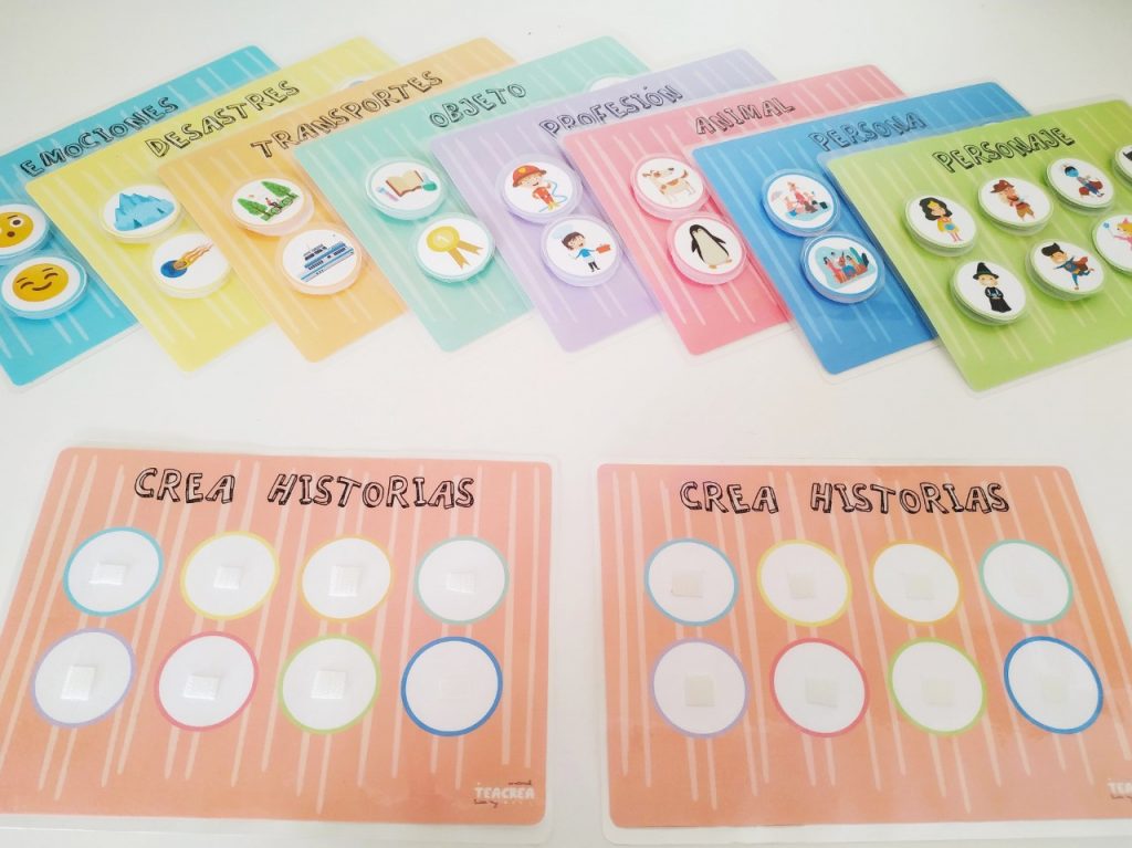 MANIPULATIVO TRABAJAMOS LA ESCRITURA CREATIVA CREA HISTORIAS ...