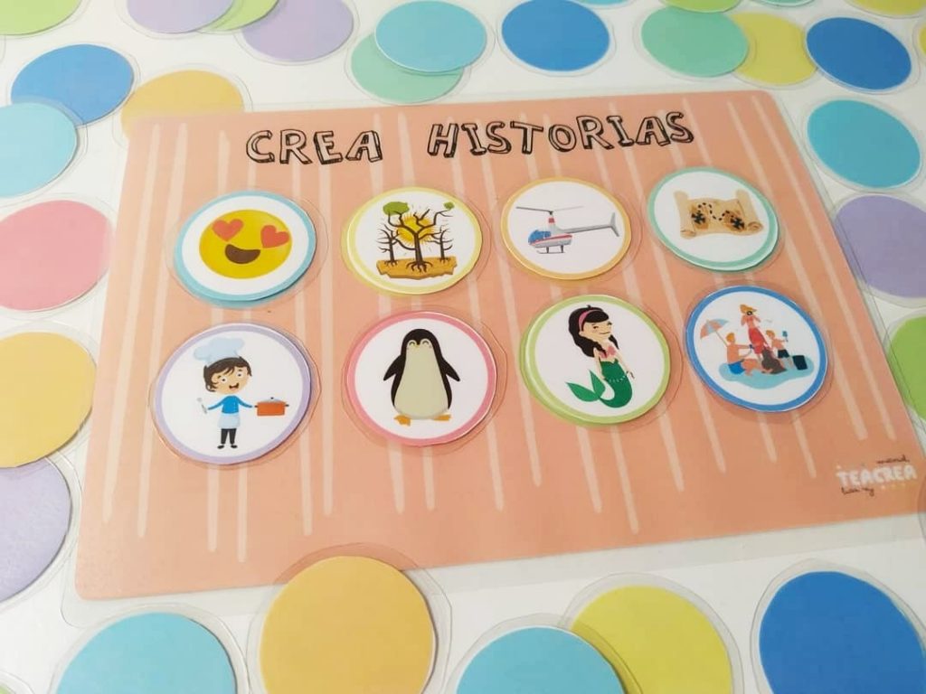 MANIPULATIVO TRABAJAMOS LA ESCRITURA CREATIVA CREA HISTORIAS ...