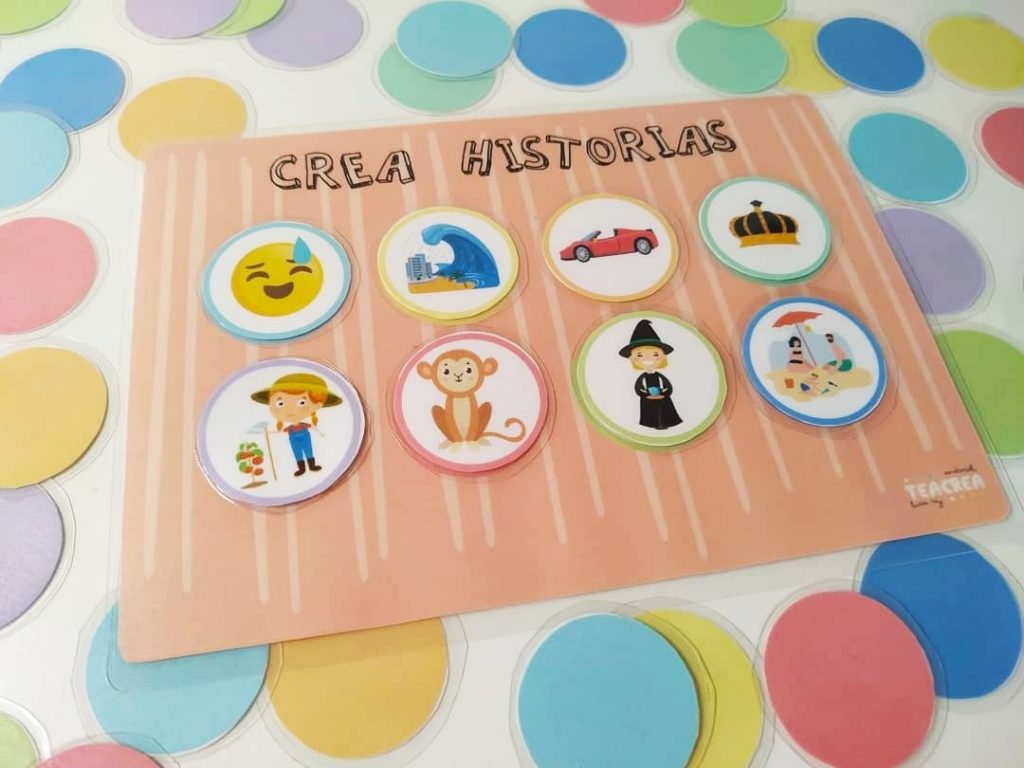 MANIPULATIVO TRABAJAMOS LA ESCRITURA CREATIVA CREA HISTORIAS ...