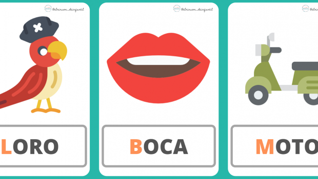 Tarjetas flashcard fonema inicial L-M-B DESTACADA - Orientación Andújar ...