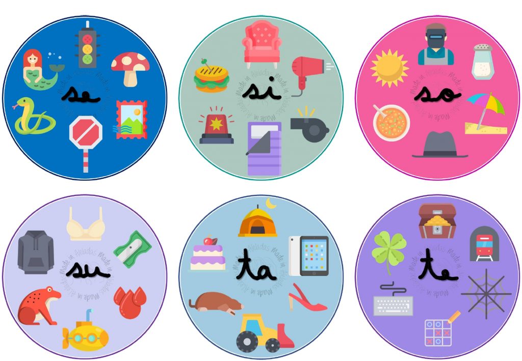 Trabajamos la conciencia silábica Círculos silábicos -Orientacion Andujar