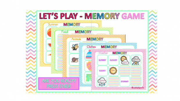 5 MEMORY GAMES interactivo - Orientación Andújar - Recursos Educativos