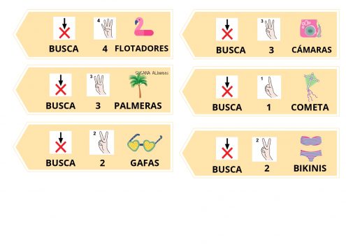 Trabajamos la atención busca busca especial verano -Orientacion Andujar