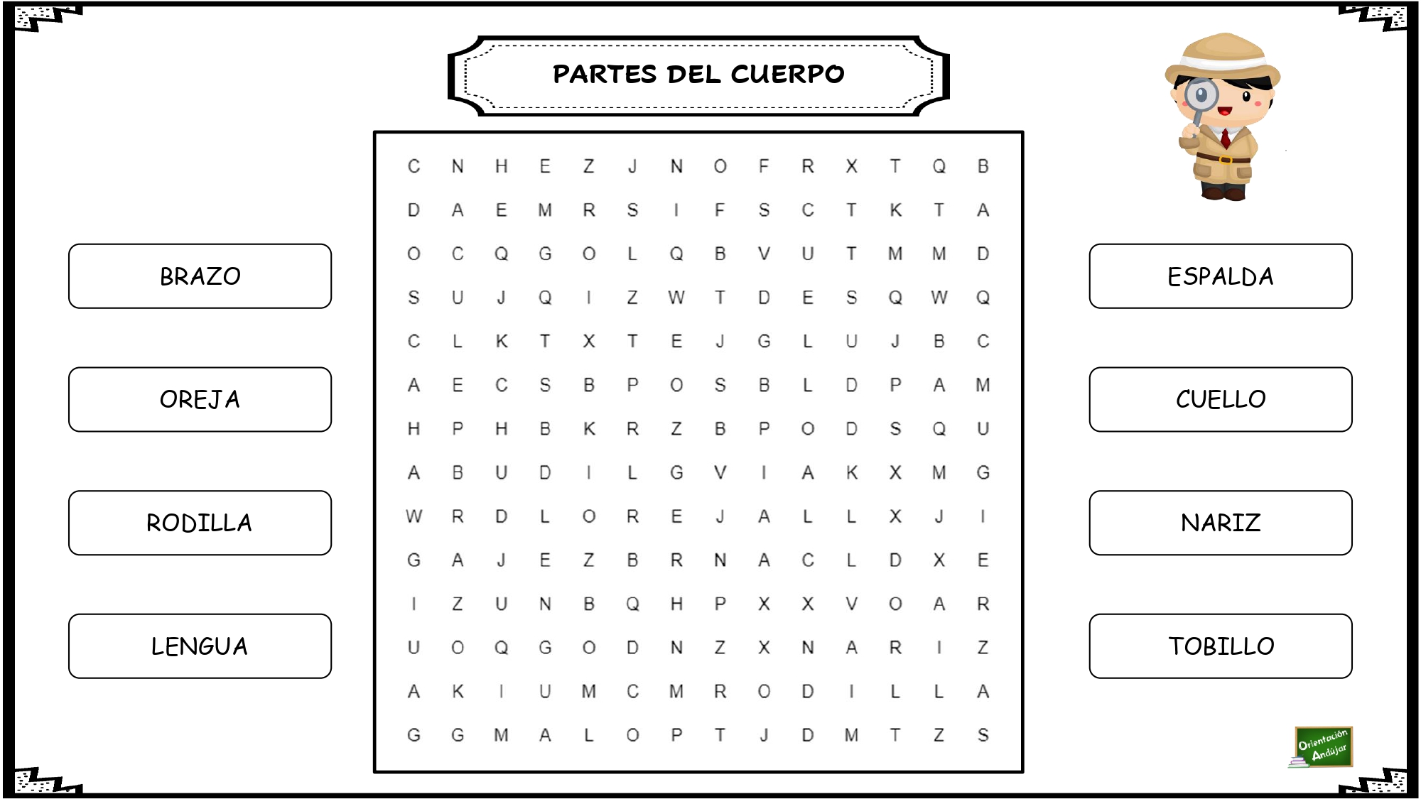 Colección De Sopas De Letras Semánticas Orientacion Andujar