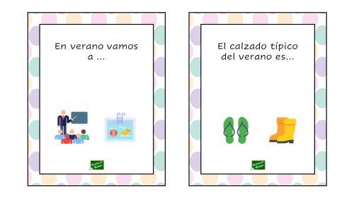 Divertido juego de tarjetas de verano -Orientacion Andujar