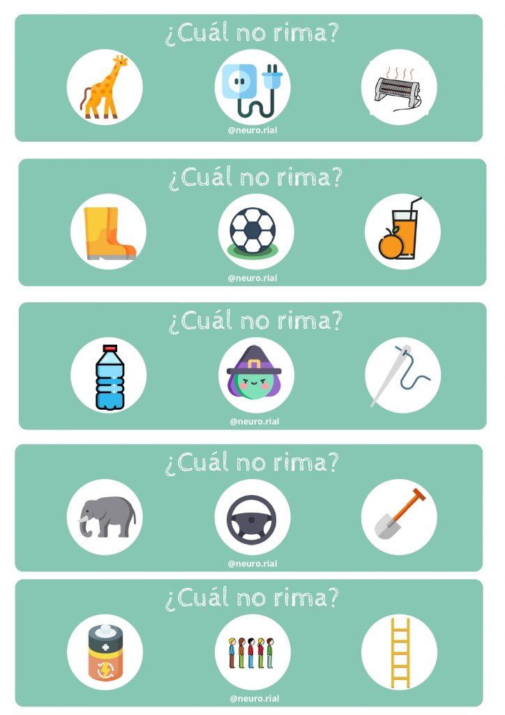 INTRUSO RIMAS! ACTIVIDAD MOLONA PARA TRABAJAR LAS HABILIDADES PRE ...