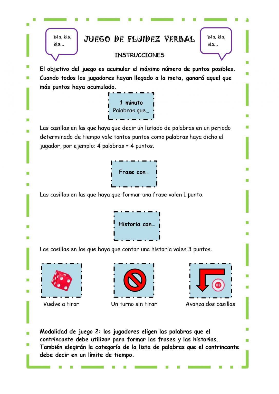 RECURSAZO PARA TRABAJAR LAS FUNCIONES EJECUTIVAS Y LA FLUIDEZ VERBAL ...