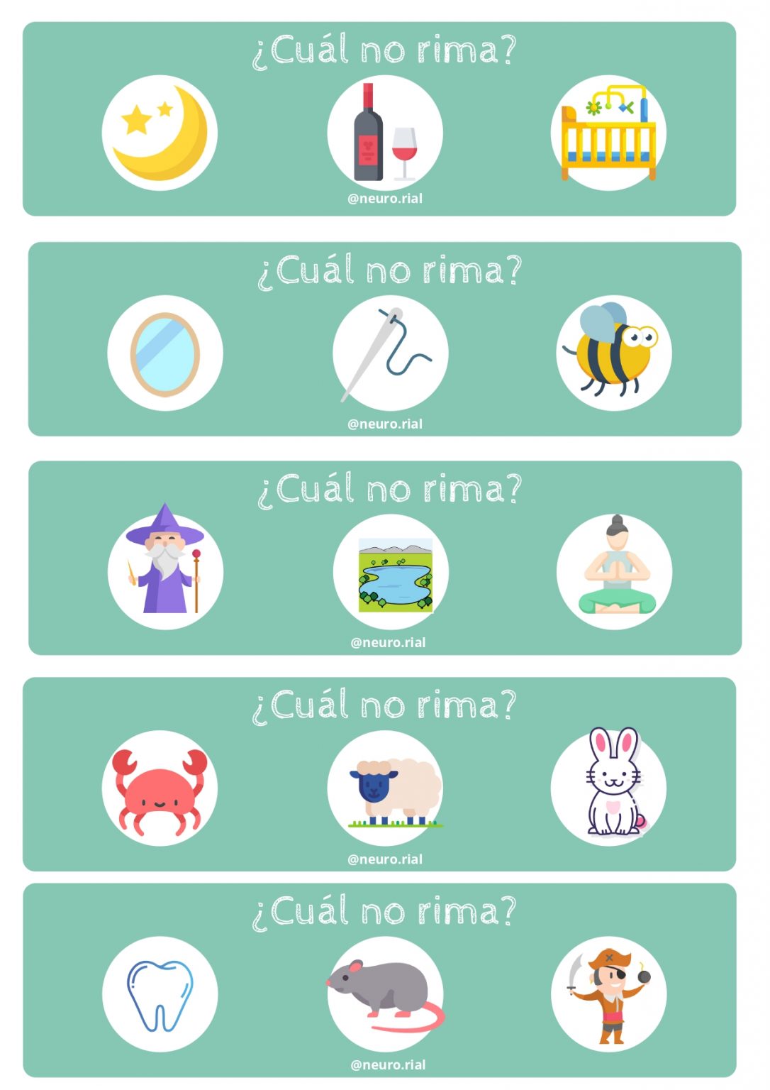 INTRUSO RIMAS! ACTIVIDAD MOLONA PARA TRABAJAR LAS HABILIDADES PRE ...