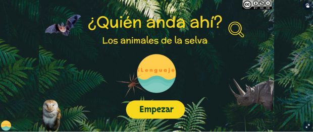 Interactivo ¿Quién anda ahí? Los animales de la selva -Orientacion Andujar