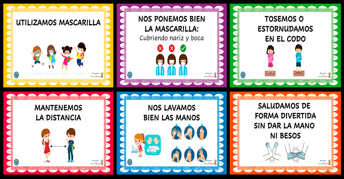 Carteles de medidas preventivas para el aula -Orientacion Andujar
