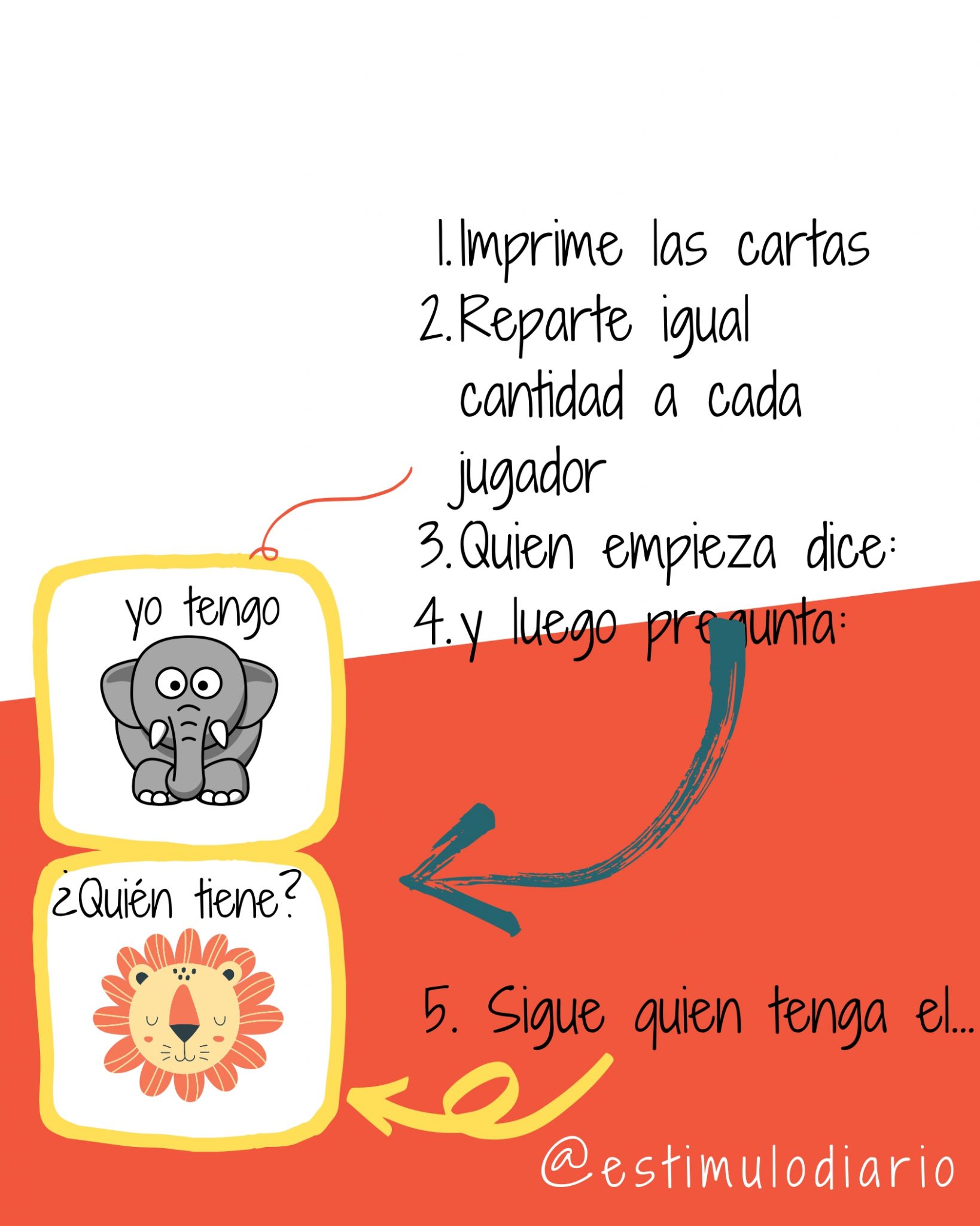 Juego de Cartas Yo tengo, Quién tiene animales -Orientacion Andujar