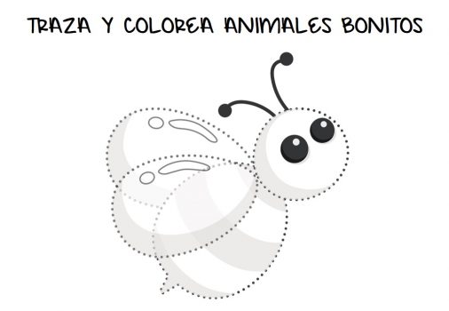 GRAFOMOTRICIDAD TRAZA Y COLOREA ANIMALES BONITOS -Orientacion Andujar