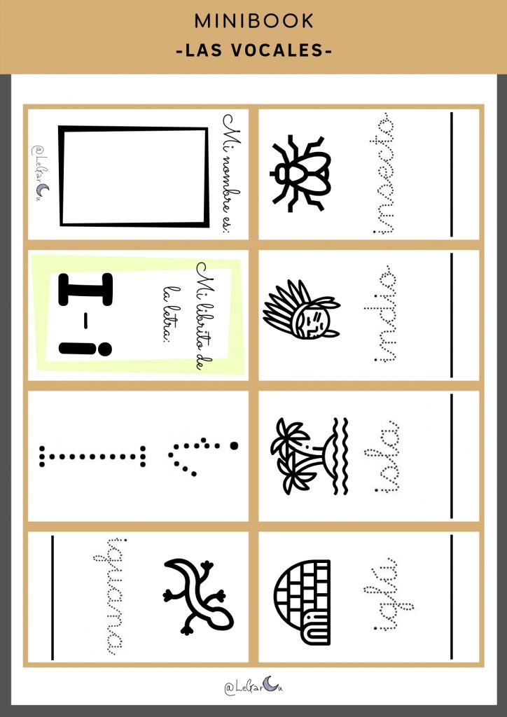 LAS VOCALES MINIBOOK -Orientacion Andujar