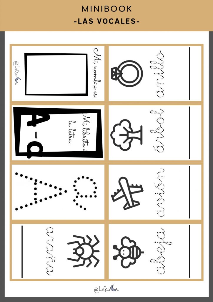 LAS VOCALES MINIBOOK -Orientacion Andujar
