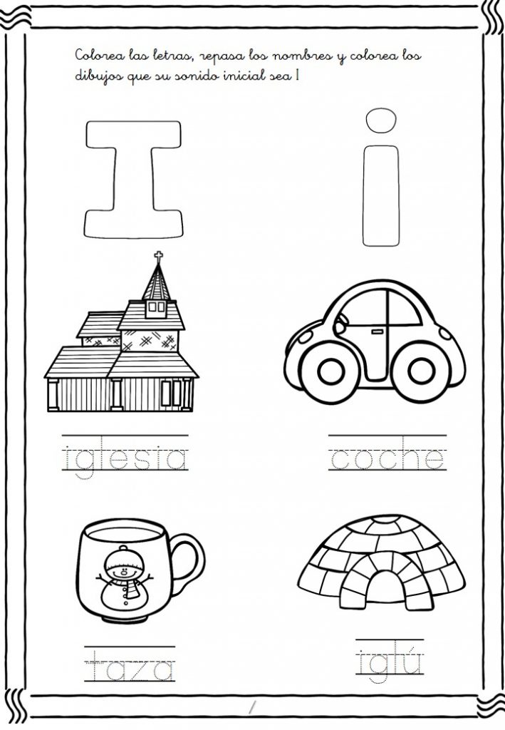 Traza y colorea trabajamos las vocales -Orientacion Andujar