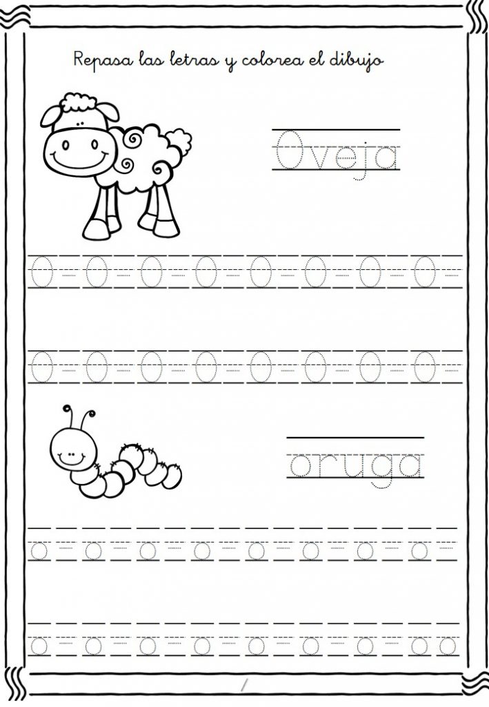 Traza y colorea trabajamos las vocales -Orientacion Andujar