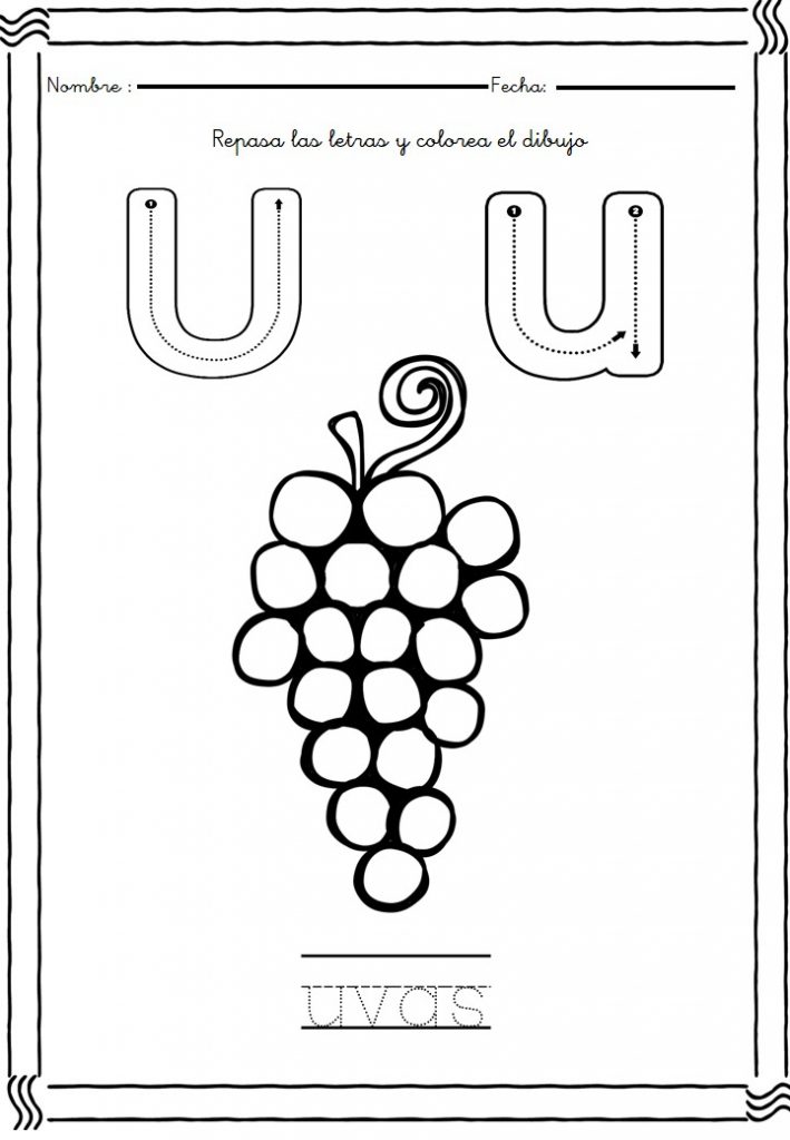 Traza y colorea trabajamos las vocales -Orientacion Andujar