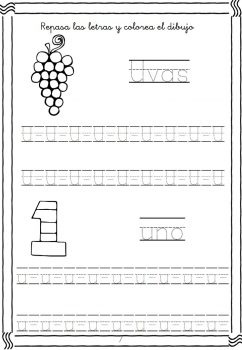 Traza y colorea trabajamos las vocales -Orientacion Andujar