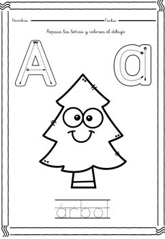 Traza y colorea trabajamos las vocales -Orientacion Andujar