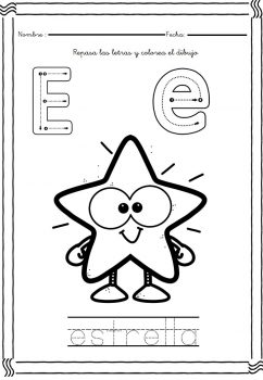 Traza y colorea trabajamos las vocales -Orientacion Andujar