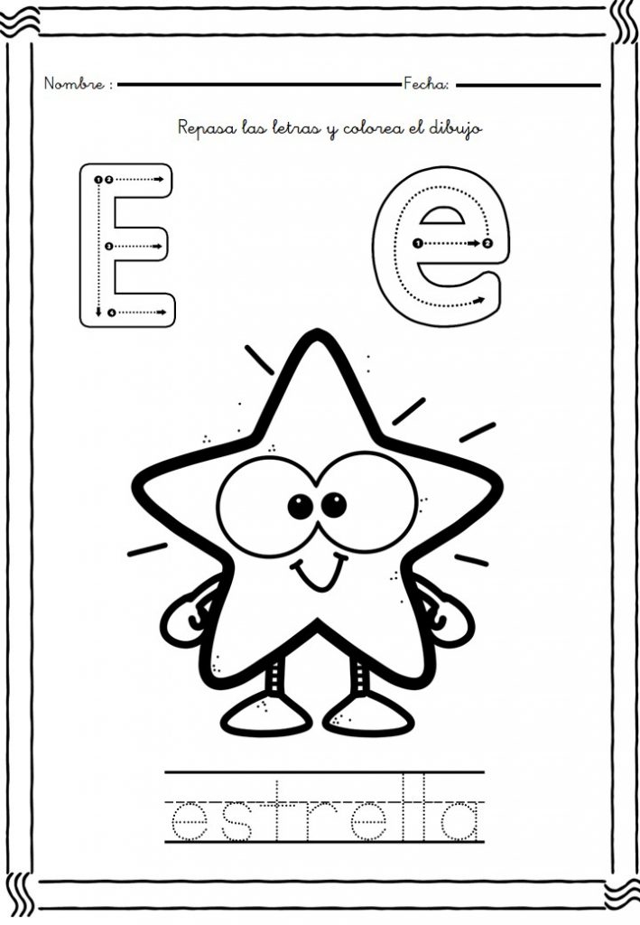 Traza y colorea trabajamos las vocales -Orientacion Andujar