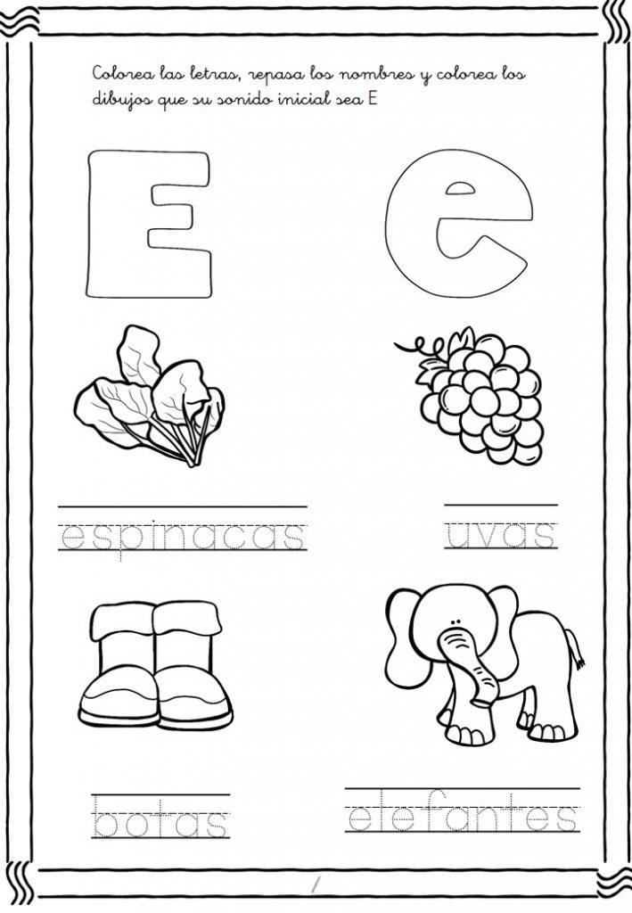 Traza y colorea trabajamos las vocales -Orientacion Andujar