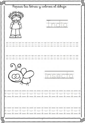 Traza y colorea trabajamos las vocales -Orientacion Andujar