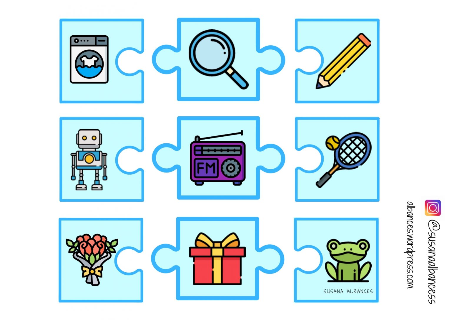 Puzzle para trabajar la conciencia fonológica -Orientacion Andujar