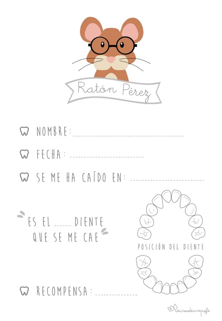 Descargable sobre el Ratoncito Pérez -Orientacion Andujar