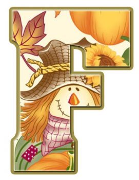 Bonito abecedario de otoño