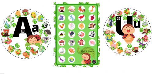 PRECIOSAS ruletas de las vocales conciencia fonológica -Orientacion Andujar